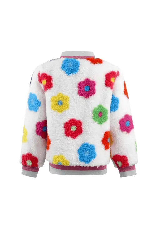 LOLA + THE BOYS Floral Rainbow Daisy Bomber