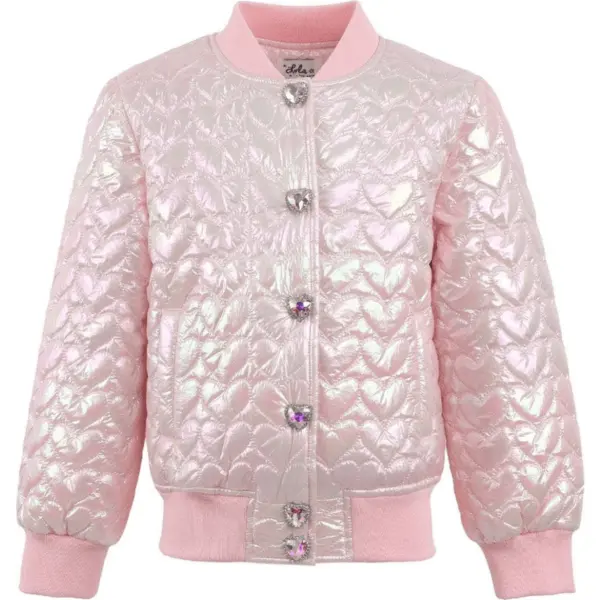 LOLA + THE BOYS Quilted Hologram Jacket