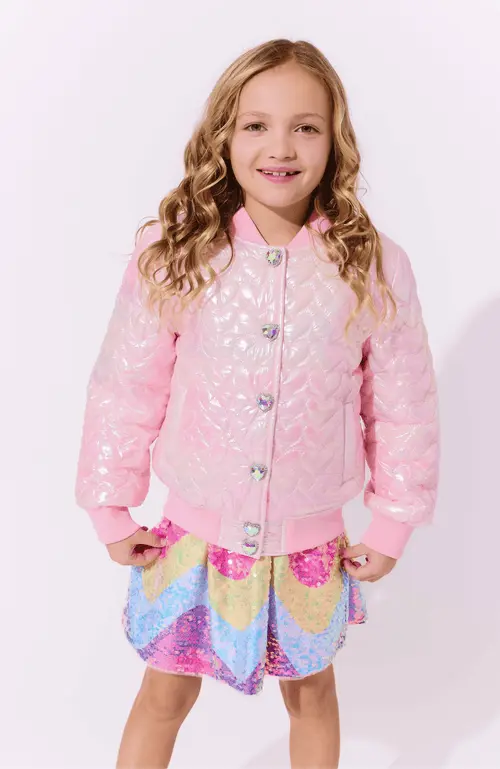 LOLA + THE BOYS Quilted Hologram Jacket