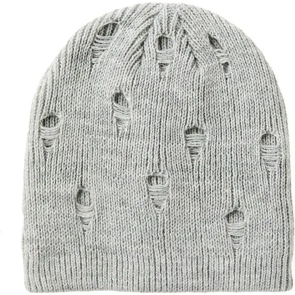 COTTON ON Distressed Beanie - Grey