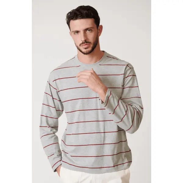 LEISURE LAB Long Sleeve Box T - Wolf