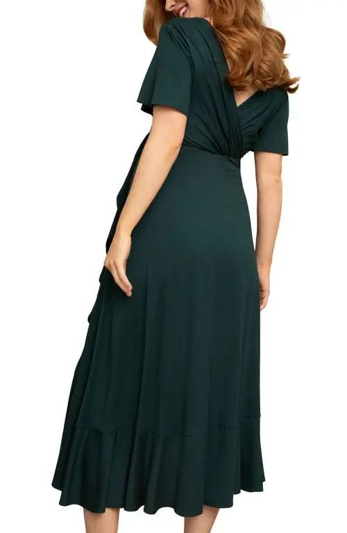 TIFFANY ROSE MATERNITY Waterfall Maternity Dress - Deep Green