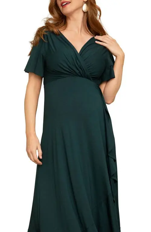 TIFFANY ROSE MATERNITY Waterfall Maternity Dress - Deep Green