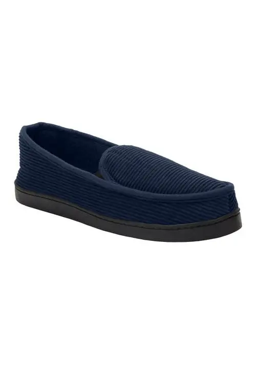KINGSIZE Cotton Corduroy Slippers - Navy