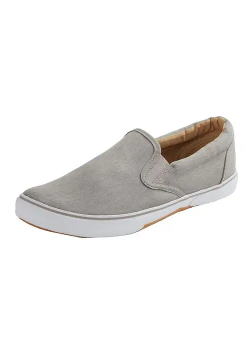 KINGSIZE Canvas Slip-on Shoes - Grey