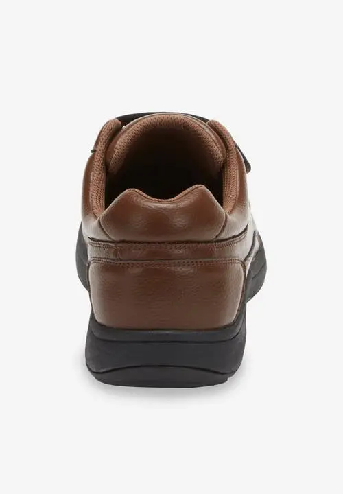 KINGSIZE Double Adjustable Strap Comfort Walking Shoe - Black