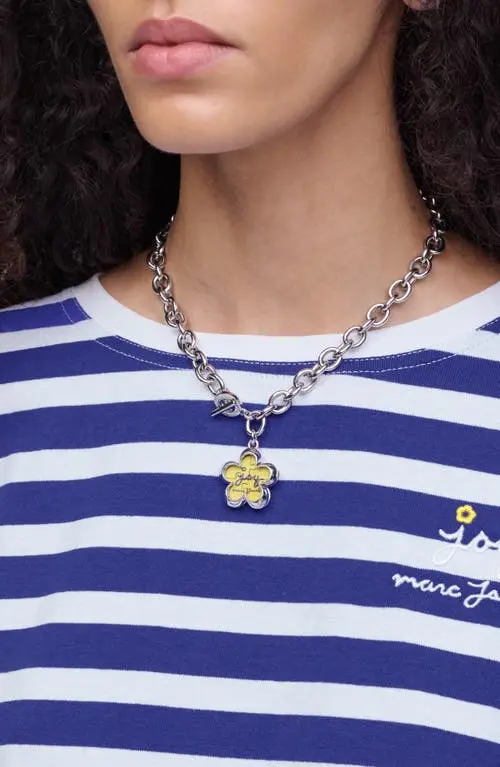 Marc Jacobs Daisy Puzzle Locket Chain Necklace