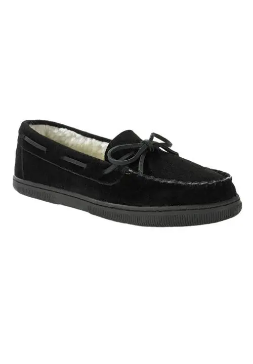 KINGSIZE Suede Tracker Slippers - Black