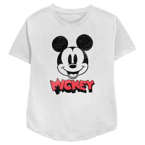 MICKEY & FRIENDS Mickey Mouse Retro Headshot Graphic T-shirt