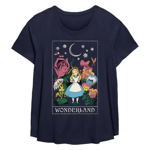 ALICE IN WONDERLAND Trippy Tarot Card Graphic T-shirt