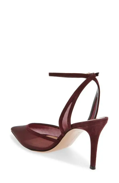 GIANVITO ROSSI Pointed Toe Ankle Strap Pumps
