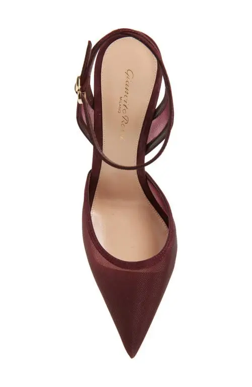 GIANVITO ROSSI Pointed Toe Ankle Strap Pumps