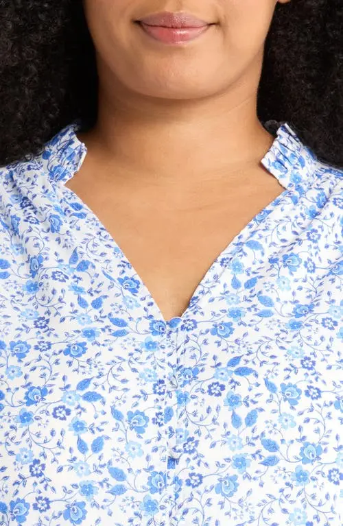 SUGARLIPS Maisie Idara Floral Puff Sleeve Top