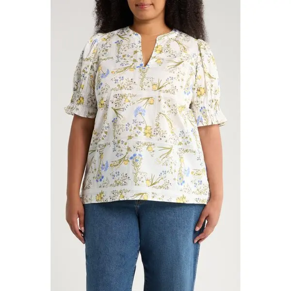 SUGARLIPS Cecily Merryn Floral Cotton Top