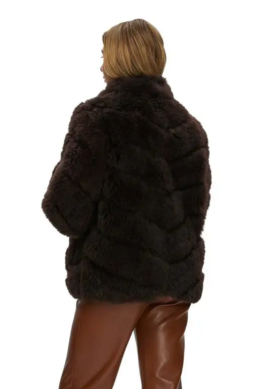 Gorski Genuine Shearling Jacket - Brown