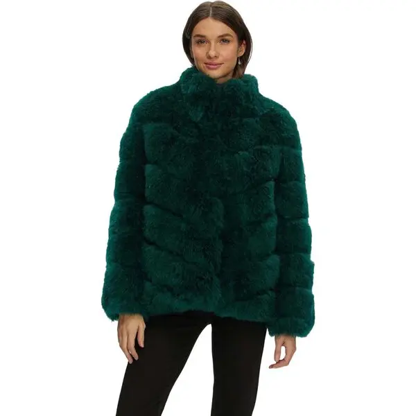 Gorski Genuine Shearling Jacket - Forest Green