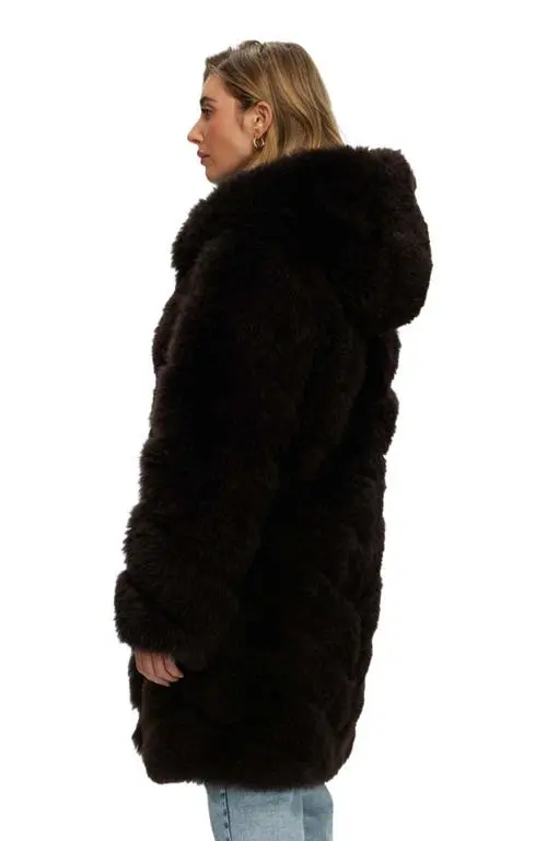 Gorski Genuine Shearling Diagonal Parka