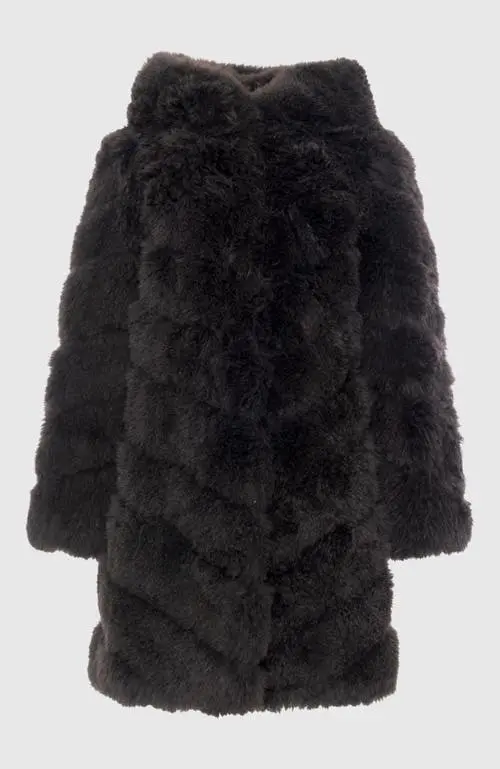 Gorski Shearling Diagonal Parka