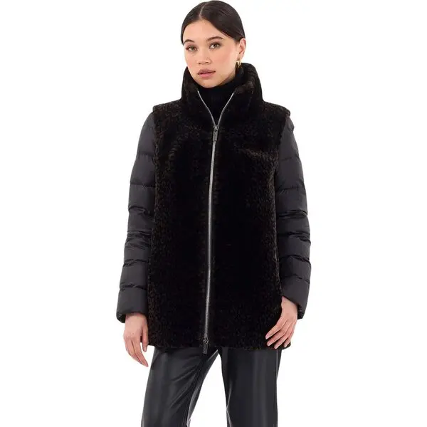 Gorski Shearling Jacket With Detachable Sleeves