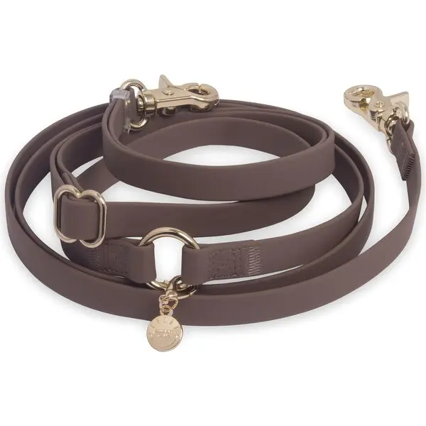SUNNY TAILS 4-in-1 Convertible Hands Free Leash - Espresso Brown