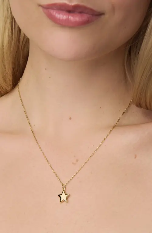 LITTLE SKY STONE Puffy Star Charm Necklace