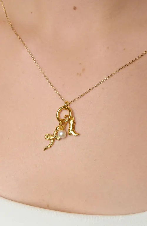 LITTLE SKY STONE Snake Charm Necklace