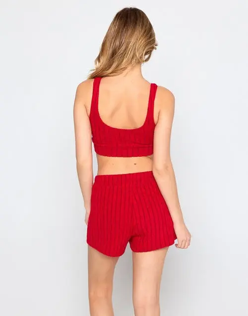 BEACH BUNNY V Neck Bra Top