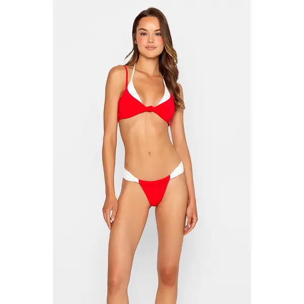 BEACH BUNNY Rumi Tango Bottom - Red/white