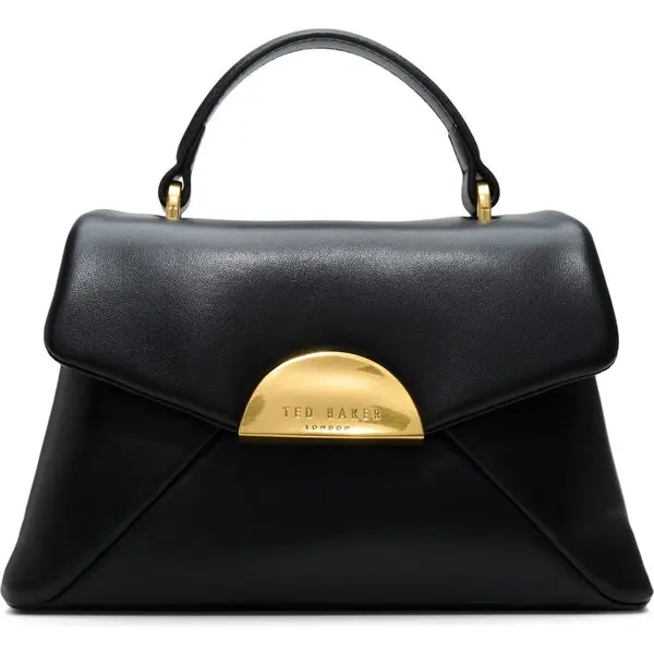 Ted Baker London Leather Top Handle Bag - Black