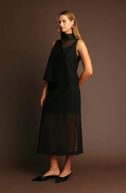 Deluc High Neck Sleeveless Top