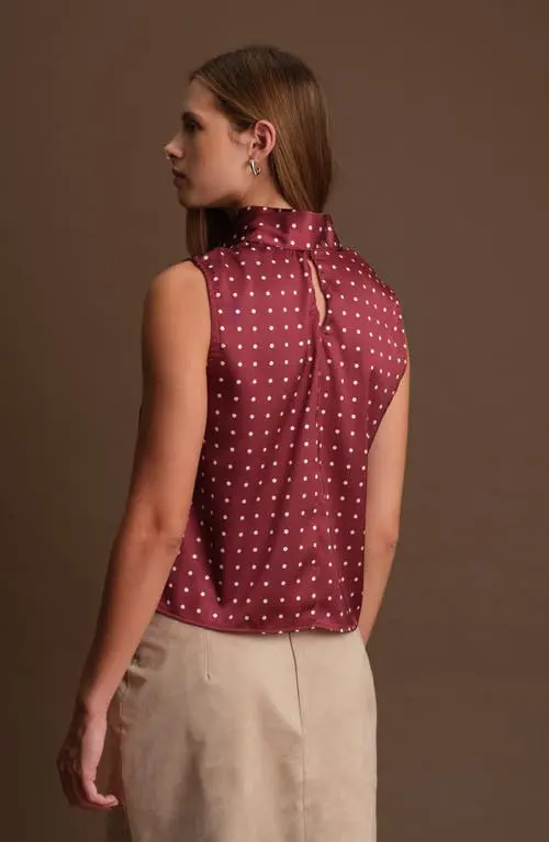 Deluc Justin Sleeveless Satin Top