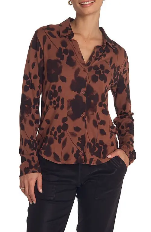 Bella Dahl Printed Stretch Shirt