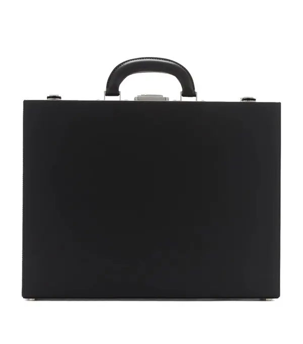 SWAINE Leather New Bond Briefcase - Black