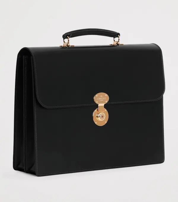 SWAINE Leather President Briefcase