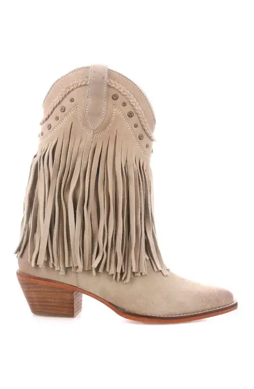 ROAN Setup Fringe Suede Boots
