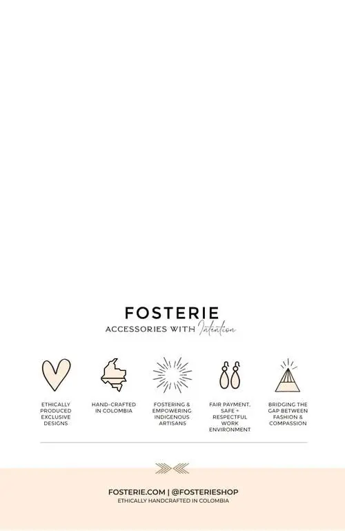 FOSTERIE Luna Duo Embera Earrings - Multi