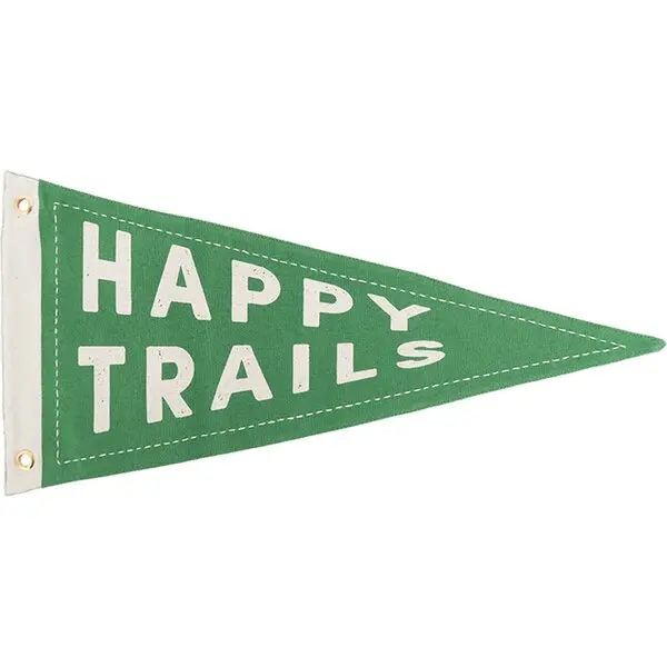 DAYDREAM SOCIETY Camp Explorer Happy Trails Canvas Pennant - Assorted Pre-pack