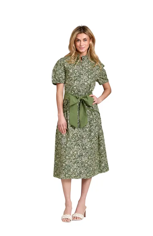 TAYLOR TILLMAN Tie-waist Shirtdress