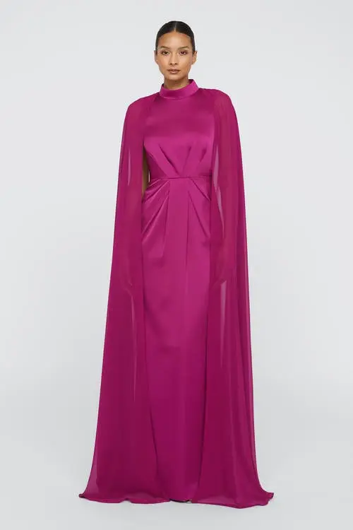 Theia Phillipa Cape Gown