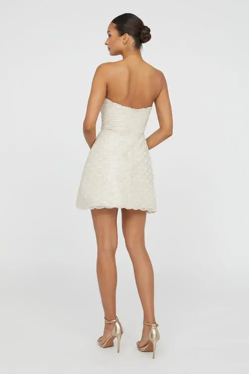 Theia Amanda Beaded Mini Dress