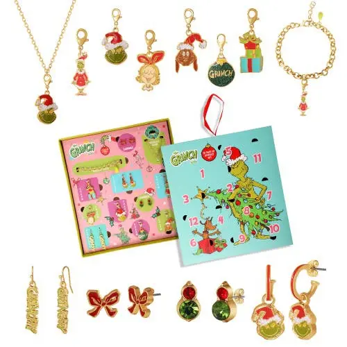 GRINCH 12-piece Jewelry Advent Calendar - Muticolor
