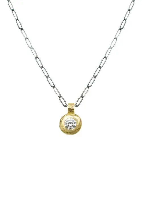 COLLECTION 1304 Aura Mixed Metal Necklace - Silver