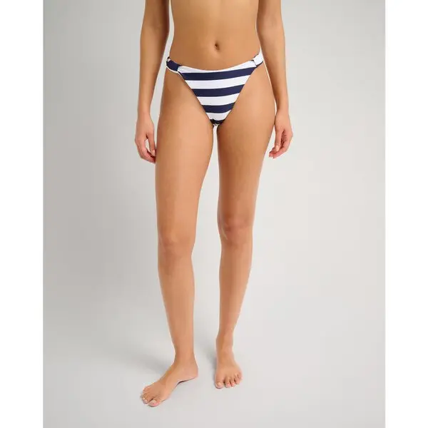 Onia Louise Bikini Bottom - Deep Navy/white