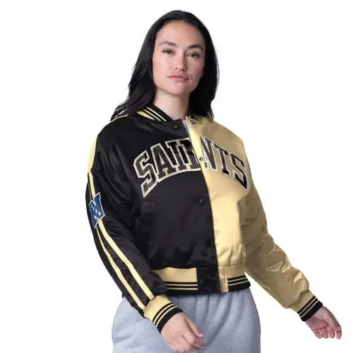 STARTER Cropped Satin Jacket