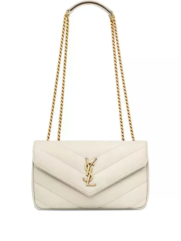 Saint Laurent Small Loulou Shoulder Bag - Neutrals