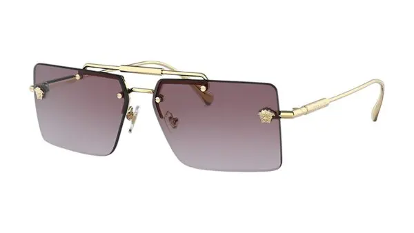 Versace Square Frame Sunglasses - Gold