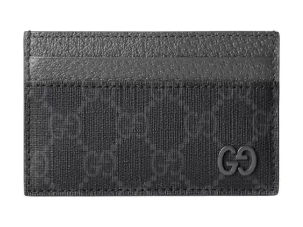 Gucci Gg Supreme Card Case - Black