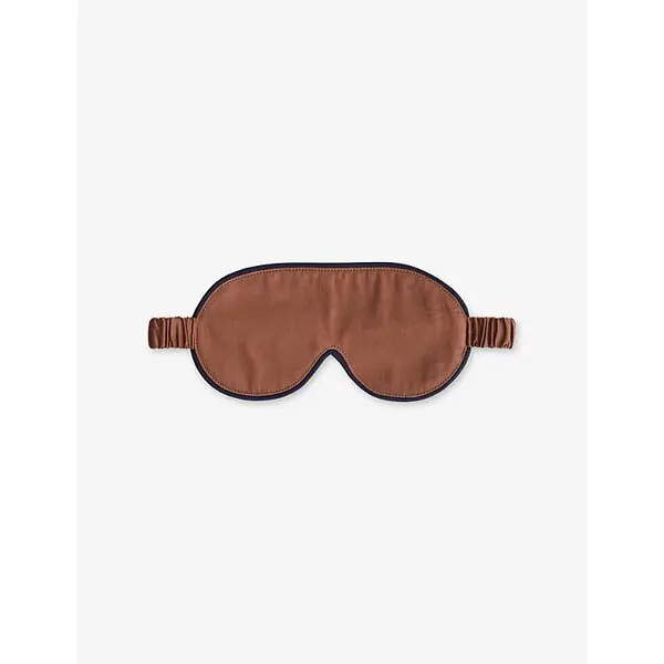 HAY Outline Cotton Sleep Mask - Milk Chocolate
