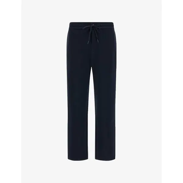 Boggi Milano Elasticated-waist Stretch Cotton-blend Trousers