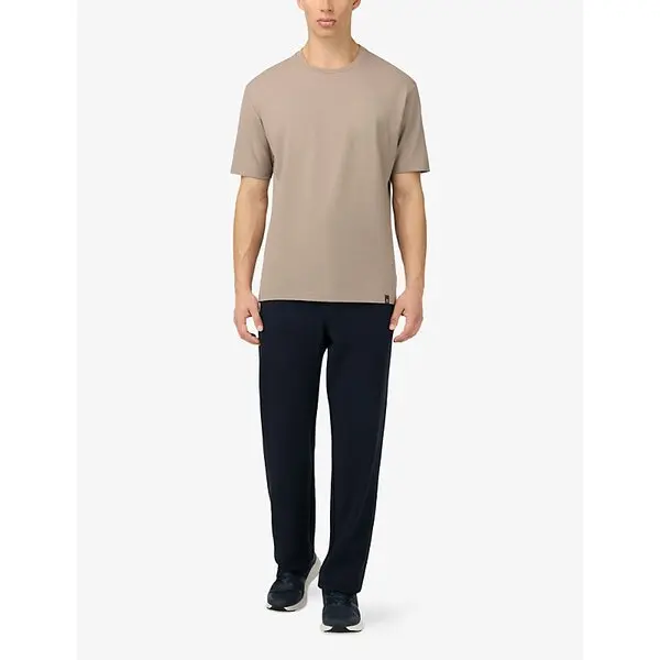 Boggi Milano Elasticated-waist Stretch Cotton-blend Trousers